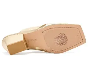 Vince Camuto Kespa Cross Band Mule Sandals - Gold