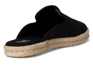 Toms Santiago Suede Mule Flats - Black