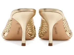 Vince Camuto Pheya Knotted Stiletto Heel Mules - Gold