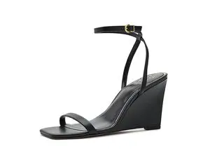 Vince Camuto Ambee Ankle Strap Wedge Sandals - Black