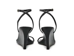 Vince Camuto Ambee Ankle Strap Wedge Sandals - Black
