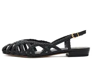 Vince Camuto Stiorra Braided Flat Sandals - Black