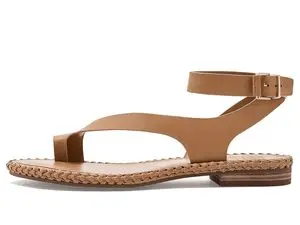 Vince Camuto Libahs Flat Ankle Strap Sandals - Brown