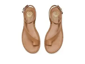 Vince Camuto Libahs Flat Ankle Strap Sandals - Brown