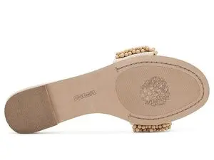Vince Camuto Balea Embellished Beaded Band Flat Sandals - Gray