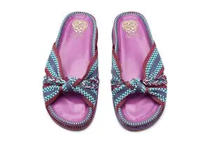Vince Camuto Gryfynn Knotted Woven Slide Sandals - Multi