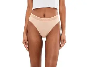 Lacoste Logo Waist Mesh Briefs Underwear - Beige