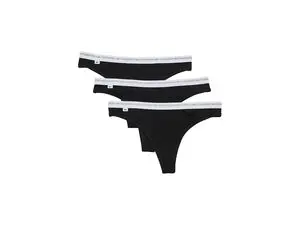 Lacoste 3-pack Stretch Cotton String Briefs Underwear - Black