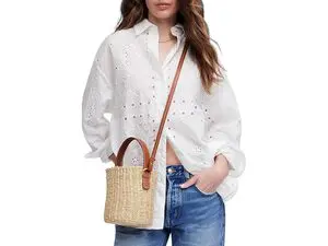 Madewell Mini Straw Basket Bag - Multi