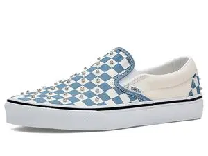 VANS Checkerboard Classic Slip-on Athletic Shoes - Blue