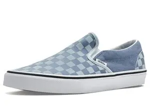 VANS Classic Checkerboard Slip-on Athletic Shoes - Blue
