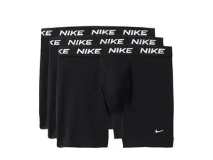 Nike All Day Cotton Stretch With Fly Boxer Brief 3-pack Underwear - Black
