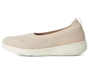Fitflop Super-q Knit Ballet Flats Slip-on Dress Shoes - Bone