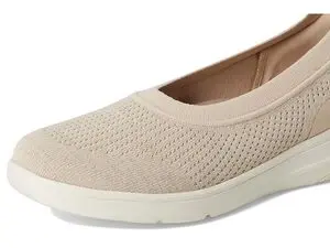 Fitflop Super-q Knit Ballet Flats Slip-on Dress Shoes - Bone