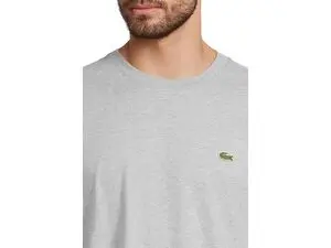 Lacoste Cotton T-shirt T Shirt Silver Chine