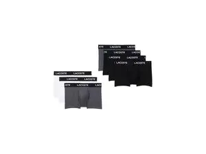 Lacoste 7-pack Logo Waist Trunks Underwear - Black/white/grey