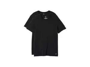 Nike All Day Cotton Stretch Short Sleeve Crew Neck 2-pack T Shirt - Black