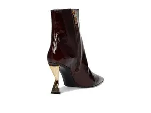 Schutz Elisha Pointed Toe Stiletto Ankle Boots - Brown