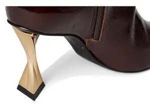 Schutz Elisha Pointed Toe Stiletto Ankle Boots - Brown