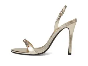 Schutz Aurora Slingback Stiletto Sandals In Metallic
