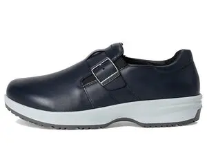 BIRKENSTOCK Caris Pro Leather Slip-on Shoes - Navy