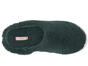 Eberjey Sherpa Slip-on Slippers - Green