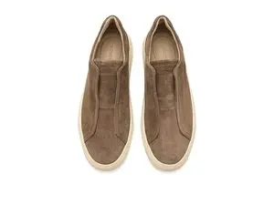 Vince Lakewood Slip-on Leather Sneakers - Brown