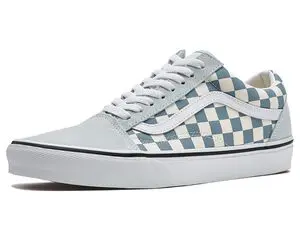 VANS Old Skool Checkerboard Skate Shoes - Blue