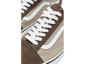VANS Old Skool Checkerboard Skate Shoes - Brown