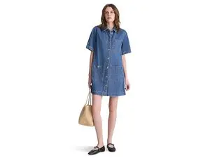 Madewell Airy Denim Boxy Mini Shirtdress