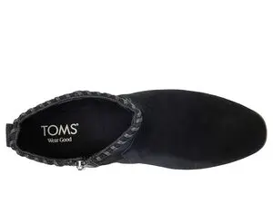Toms Delilah Suede Ankle Boots - Black