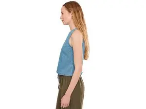 Madewell Airy Denim Halter Top