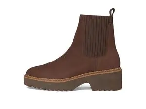 Toms Millie Calf-high Boots With Ribbed Detail And Block Heel - Brown