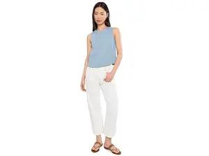 Madewell Embroidered Shell Top In 100% Linen