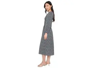 Madewell Smocked V-neck Midi Dress