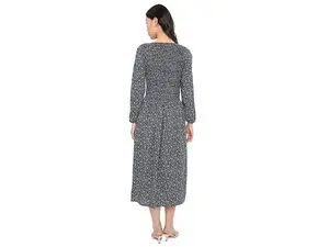 Madewell Smocked V-neck Midi Dress