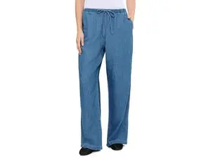 Madewell Wide Leg Denim Pull-on Pants Irving Wash - Blue