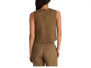 Madewell Sleeveless Button-front Shell Top In 100% Linen