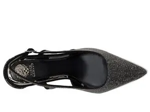 Vince Camuto Sindreea Embellished Slingback Block Heel Pumps - Pewter