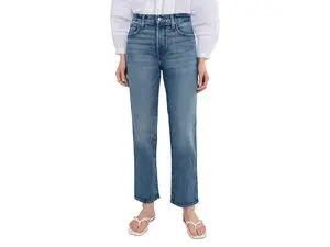 Straight Leg Jeans with Front Creases