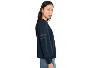 Madewell High-neck Lace-insert Pintuck Top