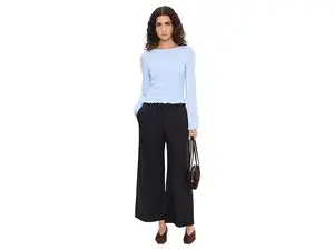 Madewell Smocked Boatneck Top - Blue