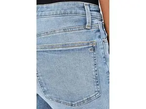 Madewell The Stretch Flare Crop Jean In Coastal Wash - Blue