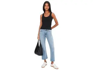 Madewell The Stretch Flare Crop Jean In Coastal Wash - Blue