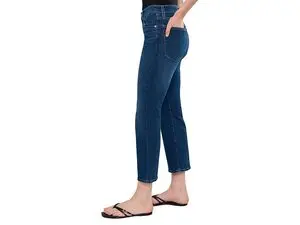 Madewell The Short Stretch Flare Crop Jean In Osgoode Wash - Navy