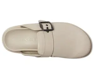 COACH Buckled Suede Clogs