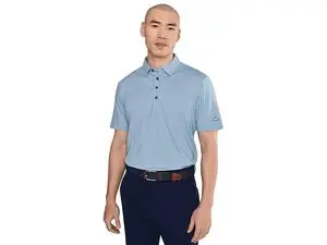 Adidas Ultimate365+ Go-to Print Polo Shirt Clothing White/grey Three - Blue
