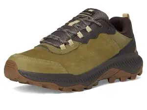 Merrell Speed Strike 2 Leather Lace-up Athletic Shoes - Olive
