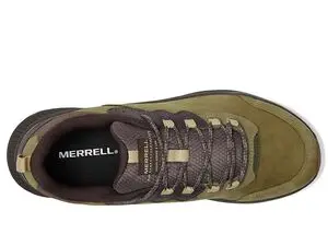 Merrell Speed Strike 2 Leather Lace-up Athletic Shoes - Olive