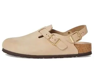 BIRKENSTOCK Tokio Nubuck Clogs - Brown